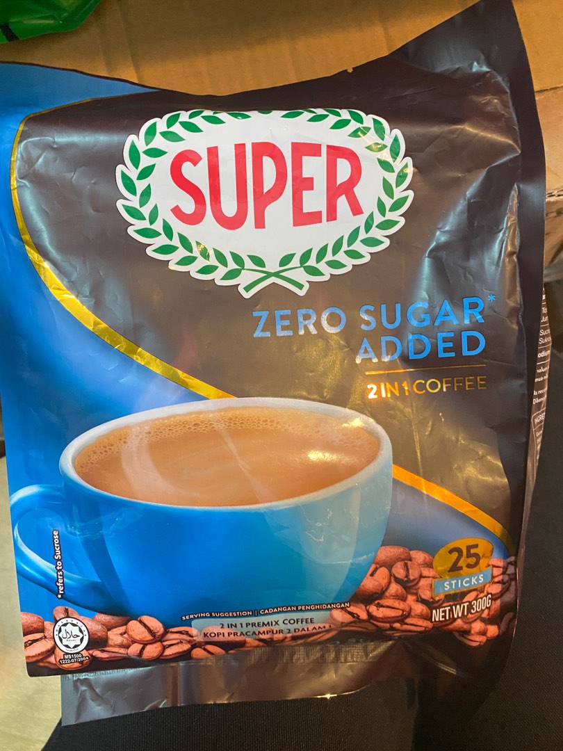 Super 2-In-1 Instant Coffee - Zero Sugar.(25 sticks), Food & Drinks ...