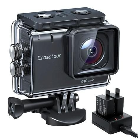 T100 Crosstour Upgraded 4K/50fps Action Camera EIS Anti-Shake LDC Real ...