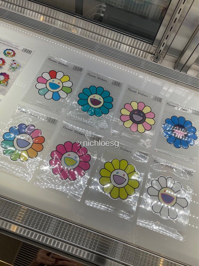 TAKASHI MURAKAMI FLOWER STICKER #3, Hobbies & Toys, Stationery & Craft ...