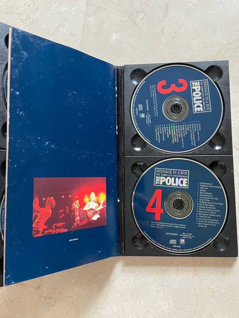 The Police Message In A Box 4-CD box set Sting B-sides live rarities ...