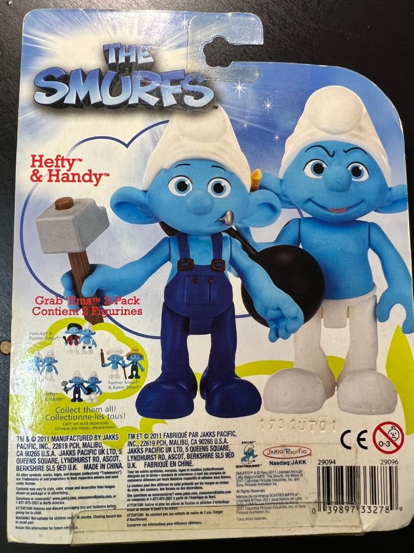 The Smurfs - Hefty & Handy collectible figurine toy, Hobbies & Toys ...