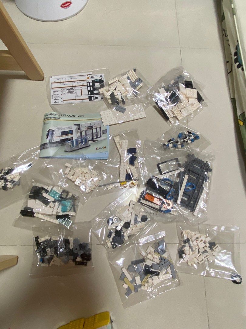 Thomson East Coast MRT line train Building Blocks TEL 3, Hobbies & Toys ...