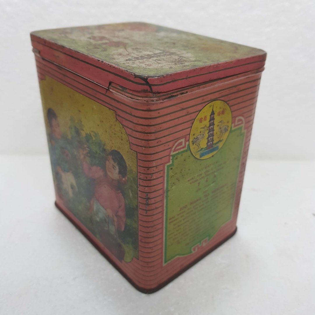 Tin Joo Hiang Tea Merchant Tea container, Hobbies & Toys, Memorabilia ...