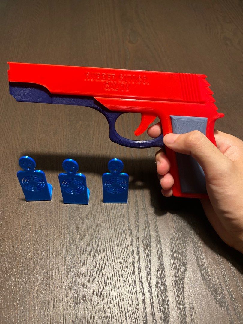 Toy Rubber Band gun with target (new model), Hobbies & Toys, Toys ...
