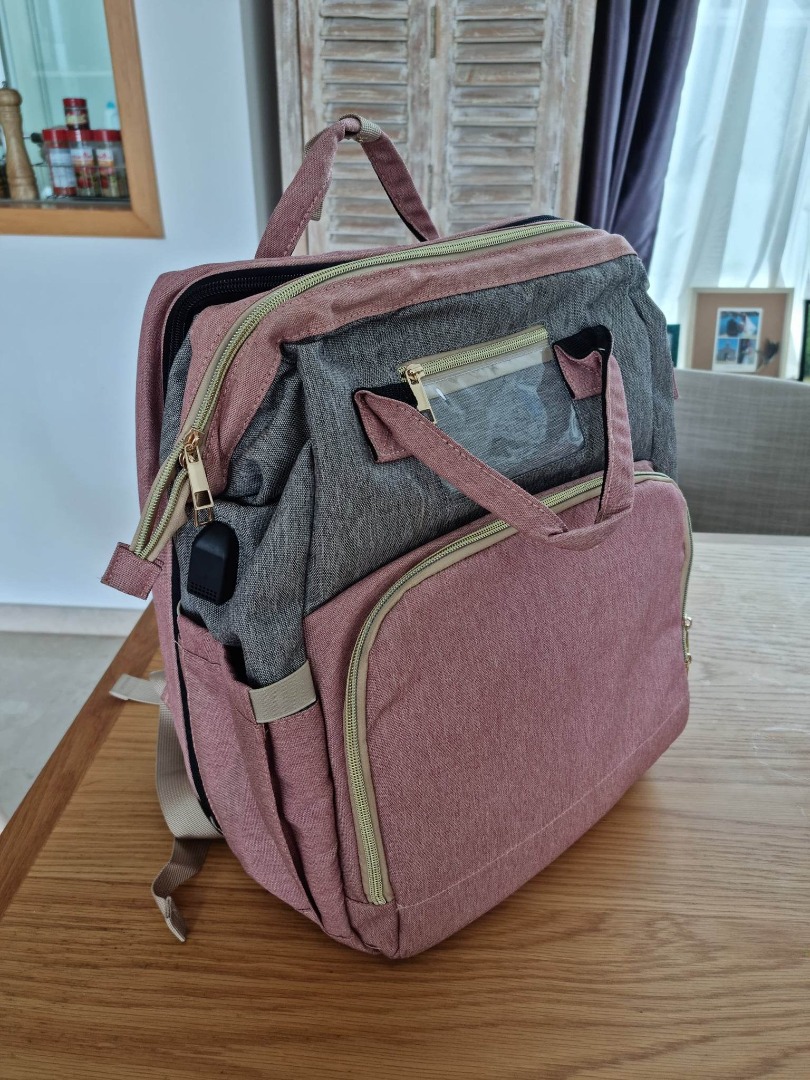 Travel bassinet/crib foldable diaper backpack, Babies & Kids, Going Out ...