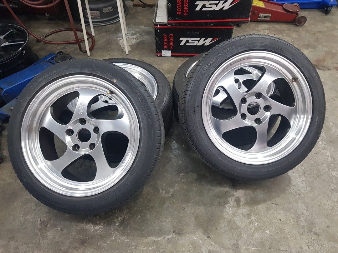 Used 17" Rotiform Replica 5/114.3 Rims Only, Car Accessories, Tyres ...