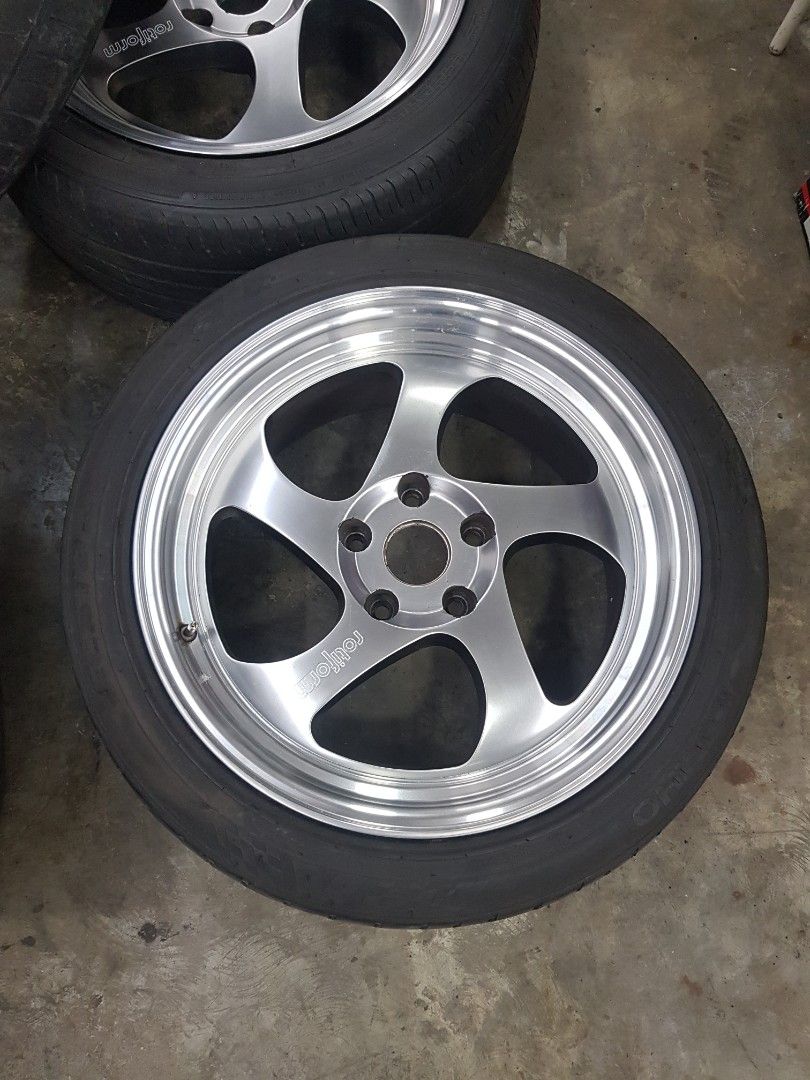 Used 17" Rotiform Replica 5/114.3 Rims Only, Car Accessories, Tyres ...