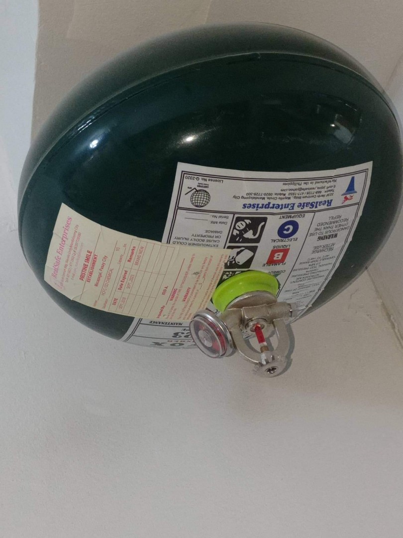 Used hcfc 123 fire extinguisher 20lbs ceiling type, Commercial ...