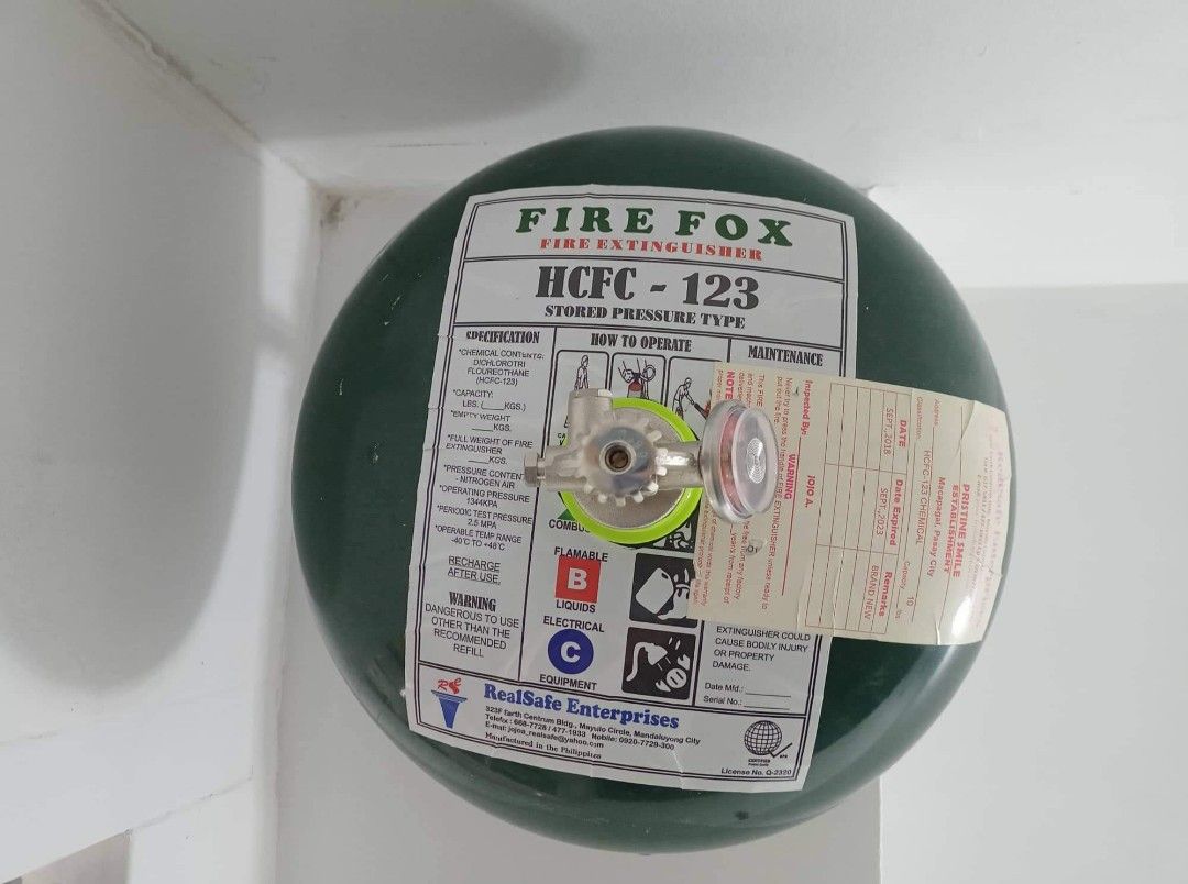 Used hcfc 123 fire extinguisher 20lbs ceiling type, Commercial ...