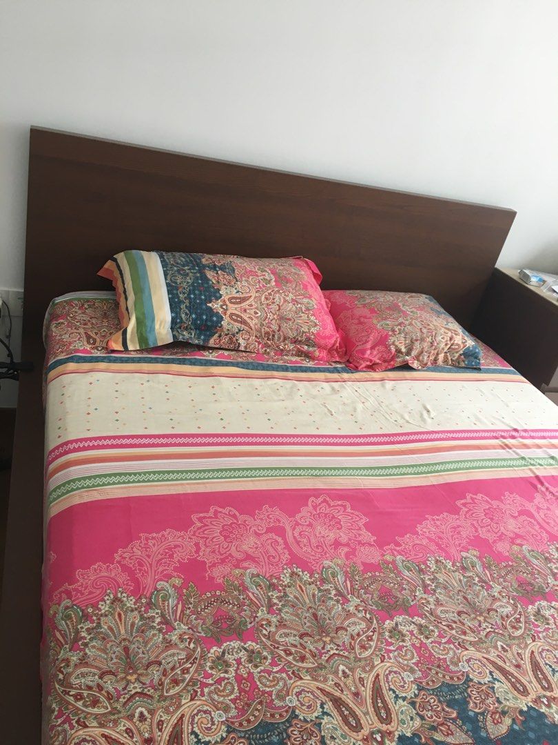 IKEA storage bed frame with Nectar Mattress, Furniture & Home Living ...