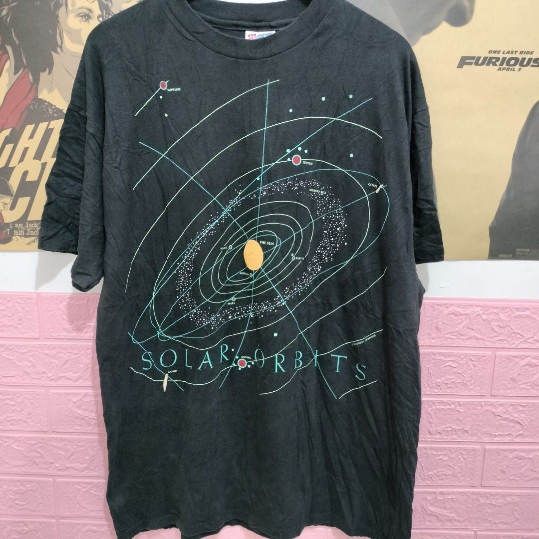 VINTAGE 1993 SOLAR SYSTEM SHIRT, Men's Fashion, Tops & Sets, Tshirts ...