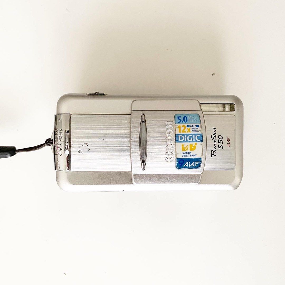Vintage Canon Powershot S50 Digital Camera Digicam, Photography ...