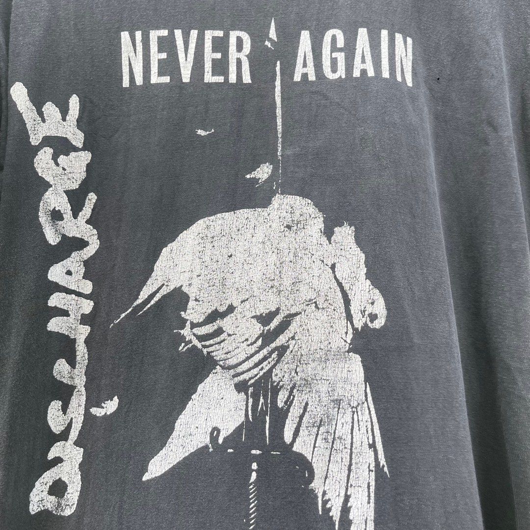 Vintage Discharge Punk Band T-Shirt, Men's Fashion, Tops & Sets ...