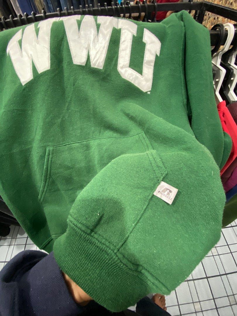 Vintage Russell Spell Out, Men's Fashion, Tops & Sets, Hoodies on Carousell