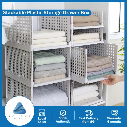 Wardrobe Layered Partition Pull Foldable Cloth Chest of Storage Bins ...