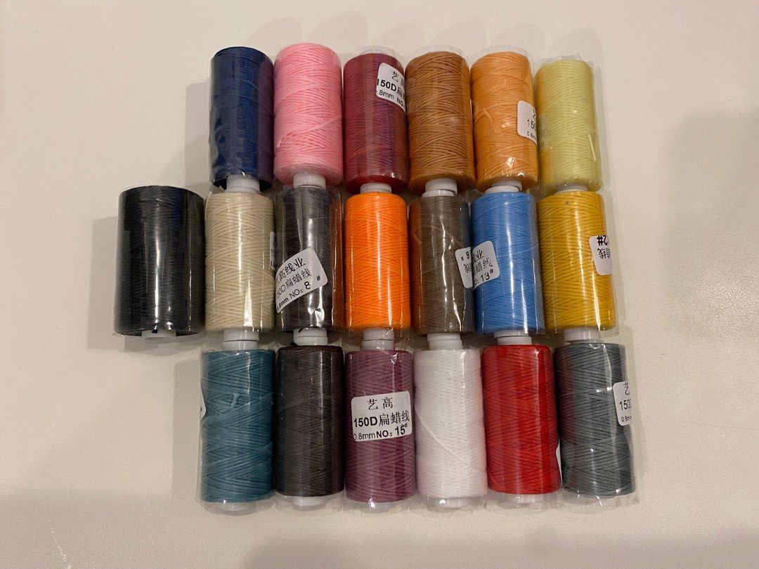 WAXED THREADS, Hobbies & Toys, Stationery & Craft, Craft Supplies ...