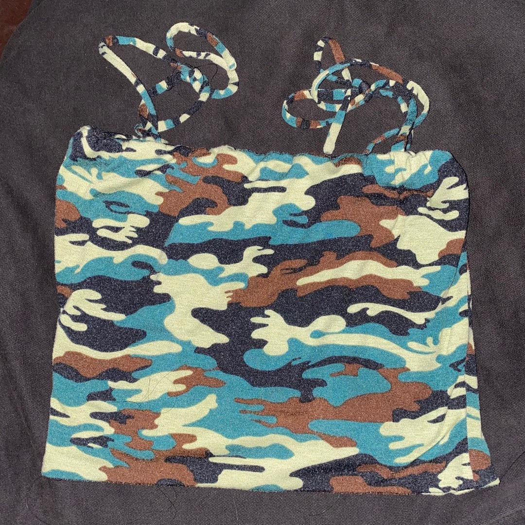 Wear Point Zero Camo Top, Women's Fashion, Tops, Sleeveless on Carousell