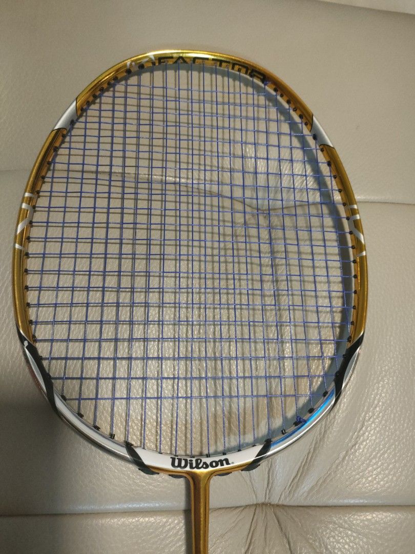Wilson K Factor Brave badminton racket, Sports Equipment, Sports ...