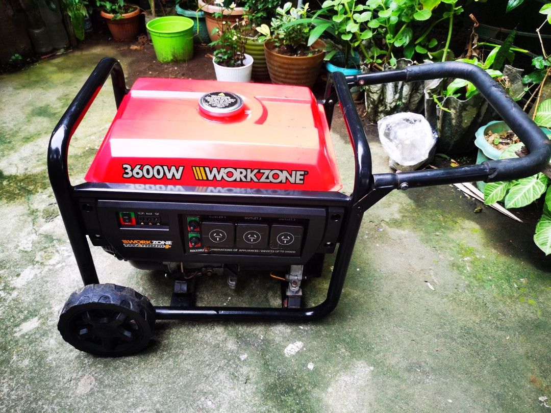 Workzone 3600 watts inverter generator, Commercial & Industrial ...