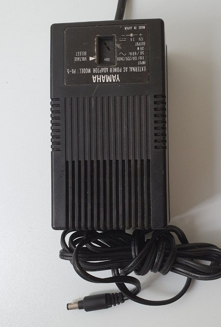 Yamaha Electone Organ power supply adapter 110v and 240v, 2A., Audio ...