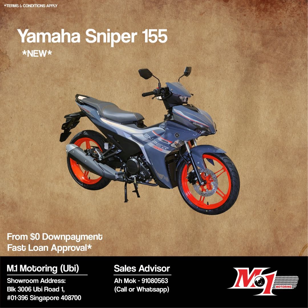 Yamaha Sniper 155, Motorcycles, Motorcycles for Sale, Class 2B on Carousell