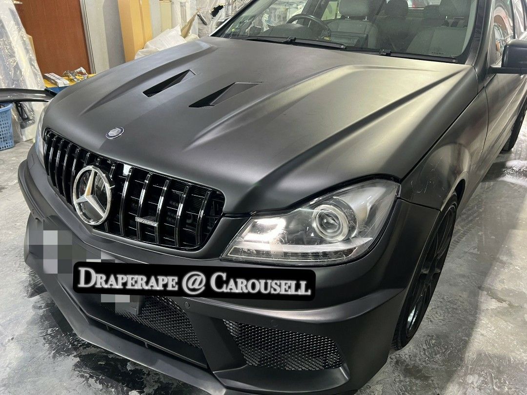 [Year End Promotion] C63 AMG Black Edition Bodykit For W204 C180 C200 ...