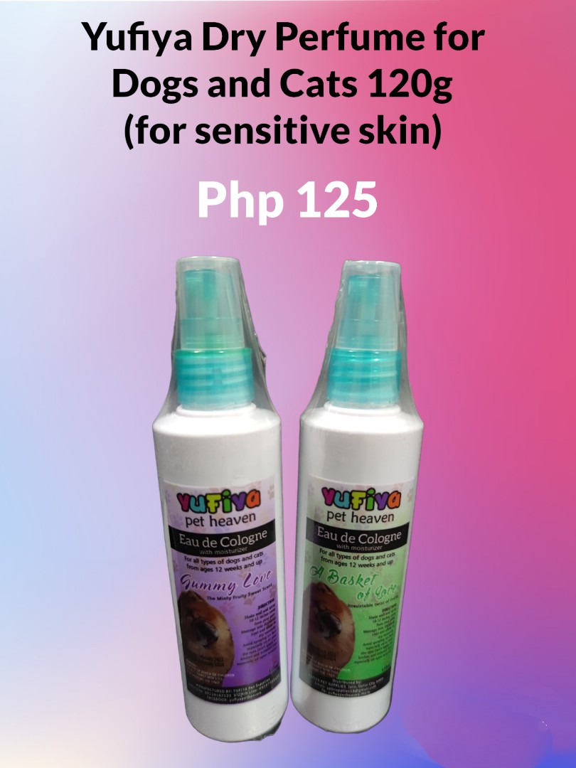 Yufiya Dry Perfume for Dogs and Cats 120g (for sensitive skin), Pet ...