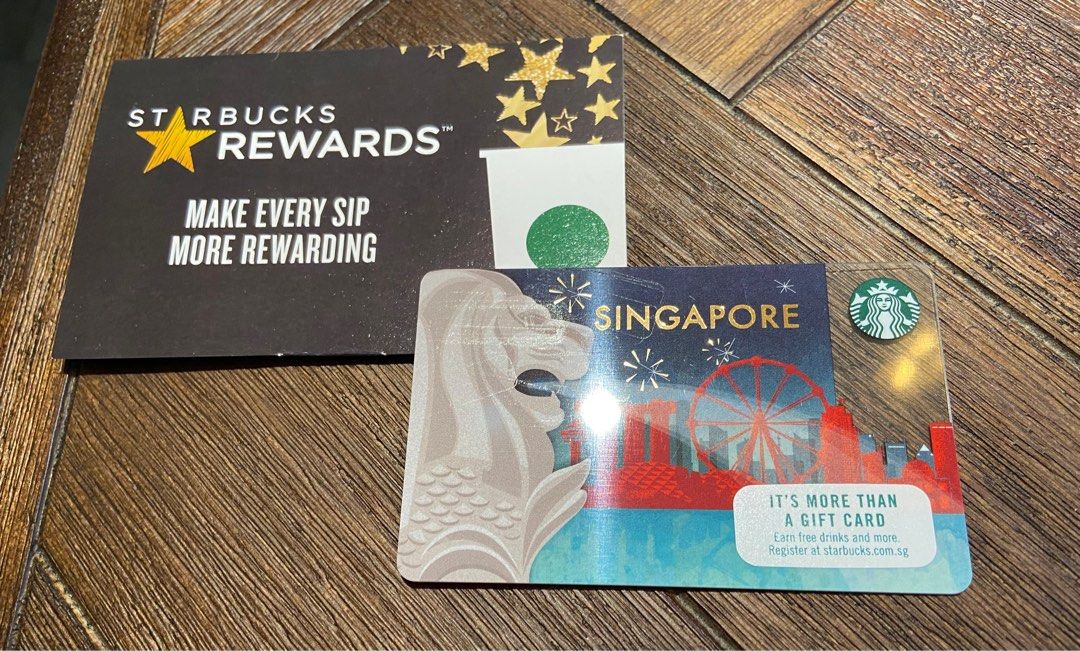 $10 stored value Starbucks Merlion card, Food & Drinks, Beverages on ...