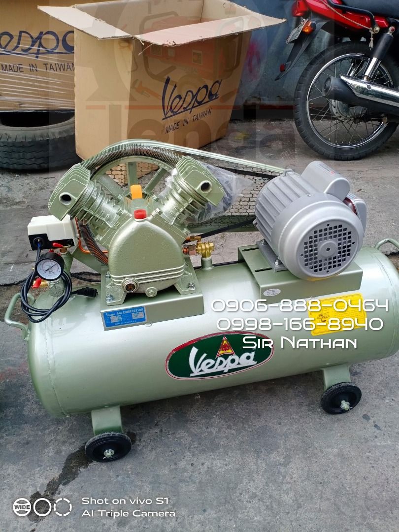 1/2HP VESPA Original Air Compressor, Commercial & Industrial ...