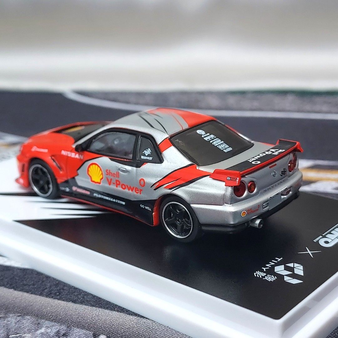 1/64 Nissan Skyline R34 GTT Drift Car (SHELL) Jason Mok / Pluto Mok ...
