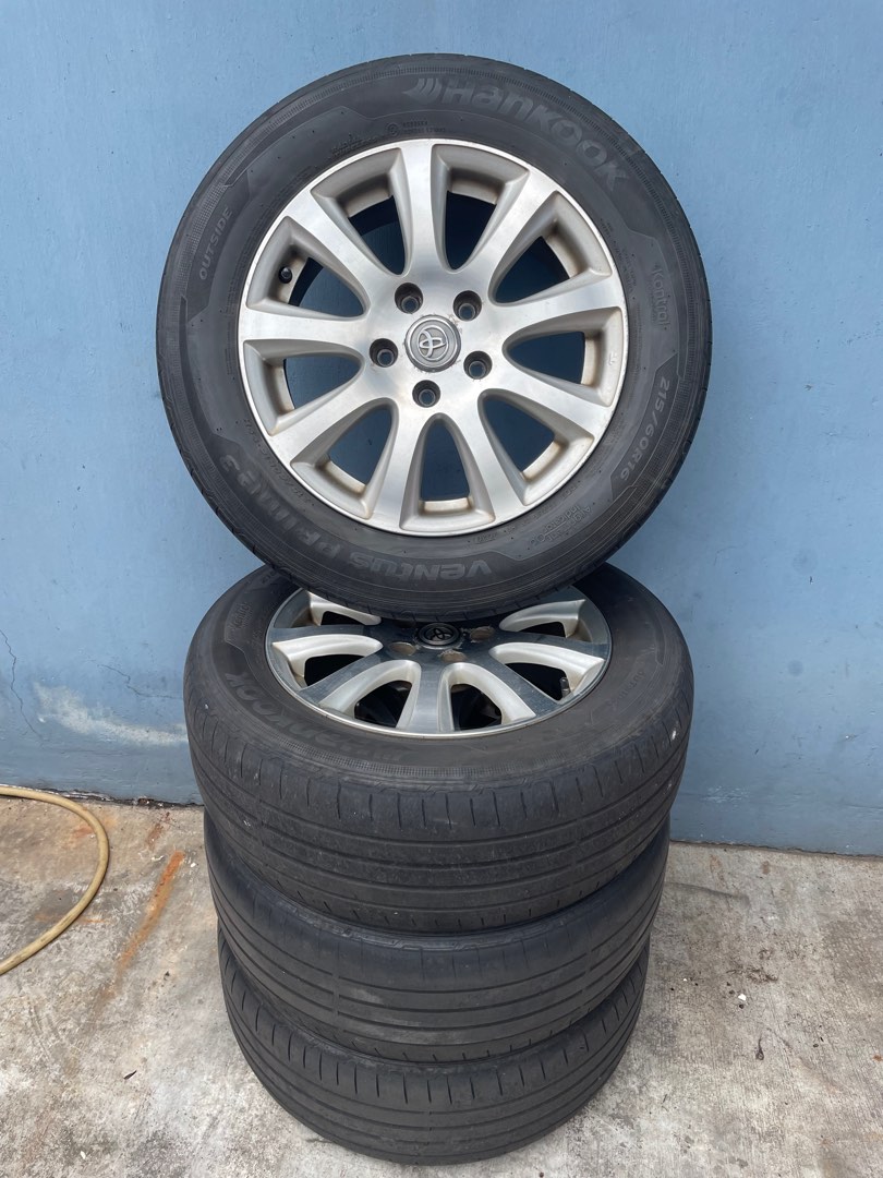 16 inch rims and tyre 5x114.3, Car Accessories, Tyres & Rims on Carousell