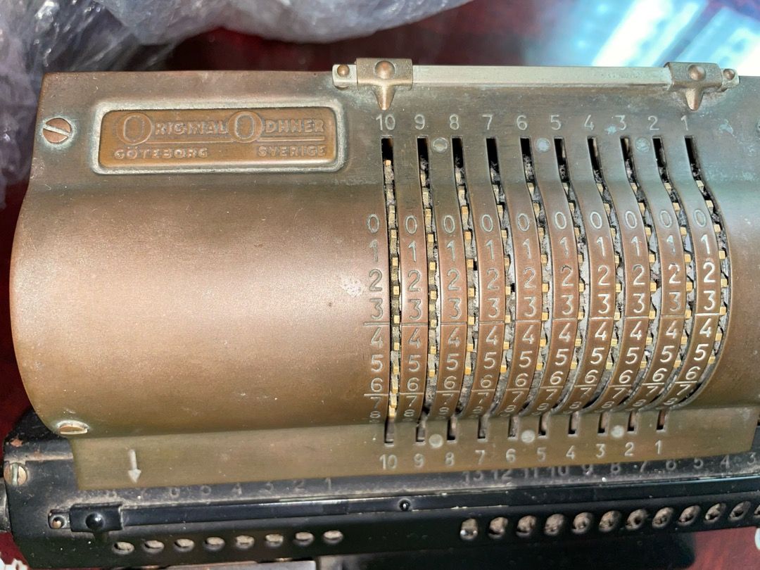 1930s Original Odhner Goteborg Sweden Golden Antique Mechanical ...