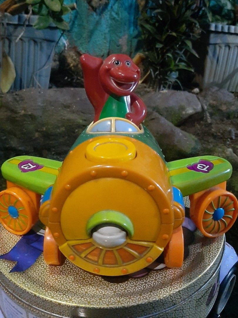 2001 MATTEL BARNEY TRAIN PURPLE DINOSAUR, Hobbies & Toys, Toys & Games ...