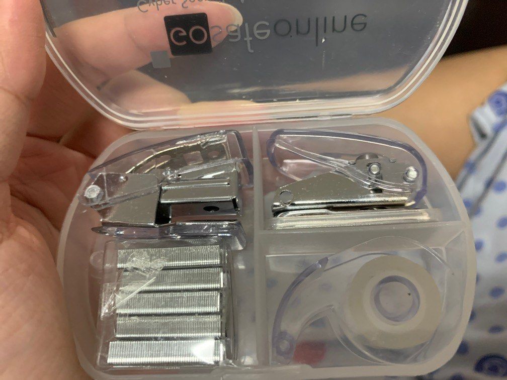 3-in-1 box (stapler, hole-puncher, tape dispenser), Hobbies & Toys ...