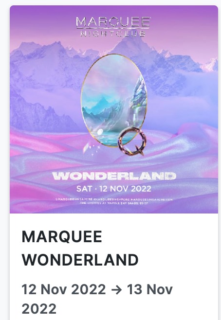 4 x Marquee tickets 12th Nov Sat, Tickets & Vouchers, Event Tickets on ...
