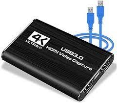 4K HDMI Game Capture Card,USB 3.0 HDMI Video Capture Device with HDMI ...