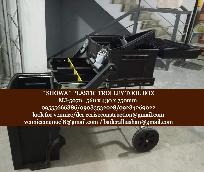 " SHOWA " PLASTIC TROLLEY TOOL BOX, Commercial & Industrial, Construction Tools & Equipment on ...