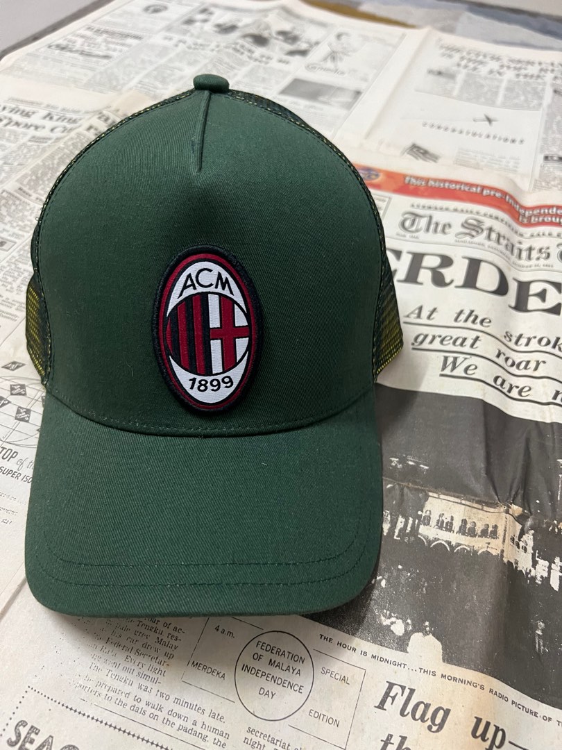 Adidas AC Milan Cap, Men's Fashion, Watches & Accessories, Cap & Hats ...