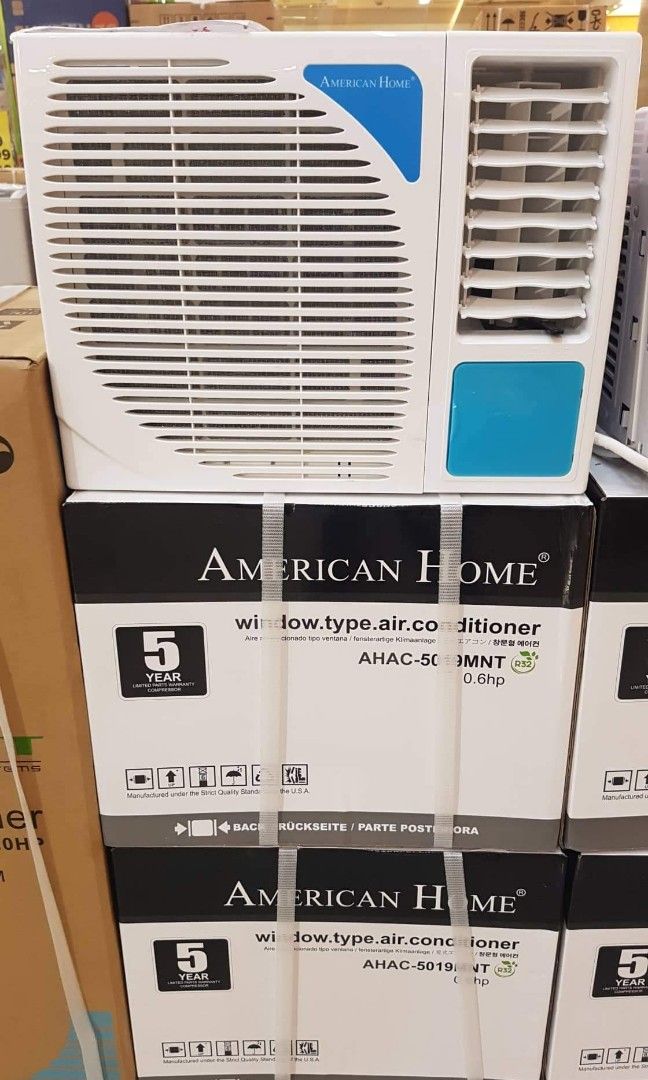 AMERICAN HOME WINDOW TYPE AIRCON (MANUAL /REMOTE /INVERTER), TV & Home ...