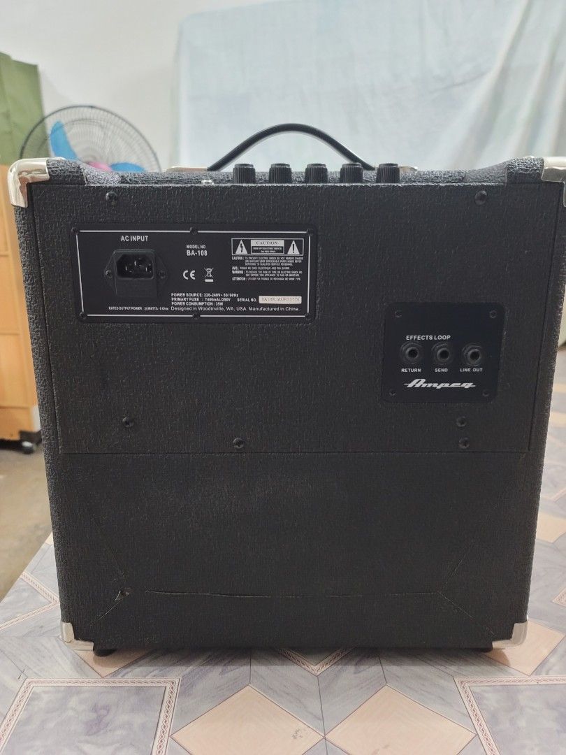 Ampeg BA-108 1x8" 25-Watt Bass Combo Amp (Repriced), Audio, Other Audio ...