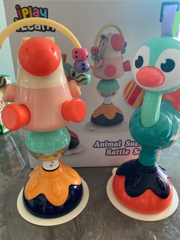 Animal suction rattle set, Babies & Kids, Infant Playtime on Carousell