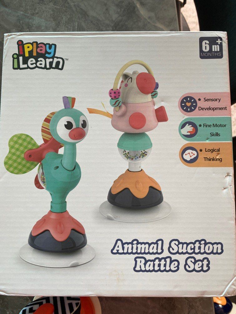 Animal suction rattle set, Babies & Kids, Infant Playtime on Carousell