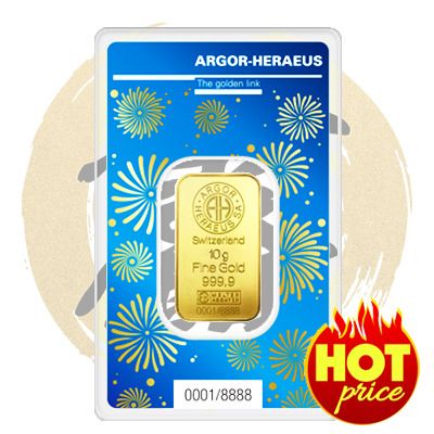 Argor Heraeus 999.9 10g Minted Lunar Gold Bar, Hobbies & Toys ...