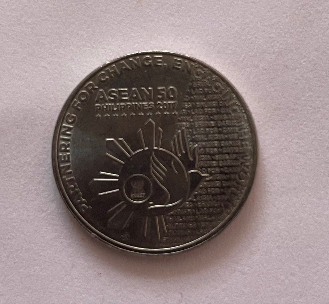 ASEAN 50 commemorative coin, Hobbies & Toys, Memorabilia & Collectibles ...