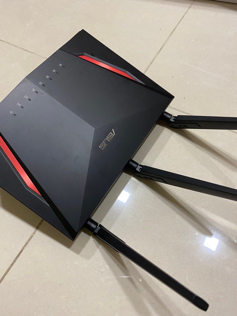 ASUS GAMING ROUTER AC86U (Complete set, No Box) , Computers & Tech ...