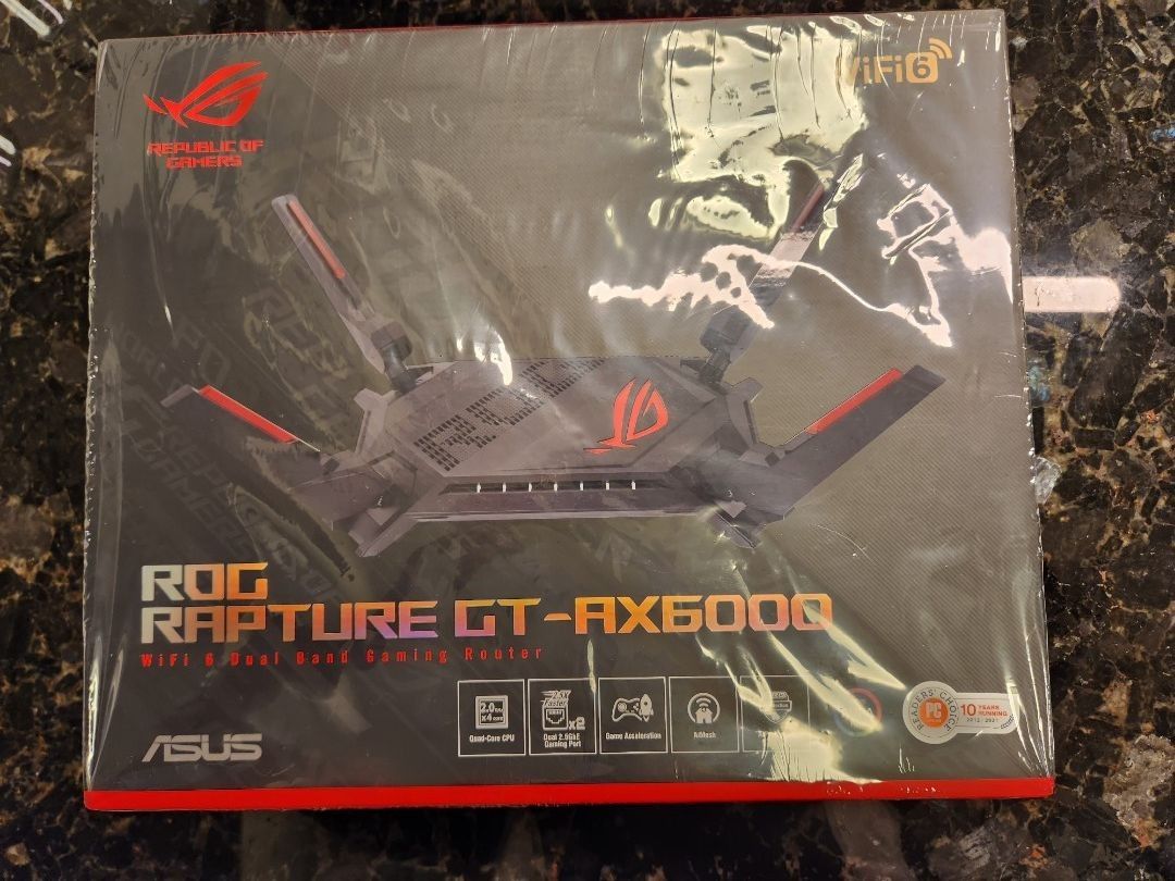 Asus ROG Rapture GT-AX6000 Wifi 6 Dual Band Gaming Router, Computers ...