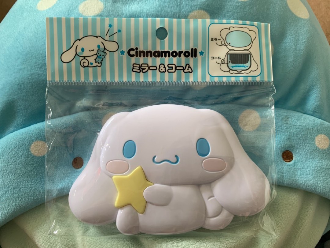 Authentic Cinnamoroll Mirror and Comb Set, Beauty & Personal Care, Hair ...