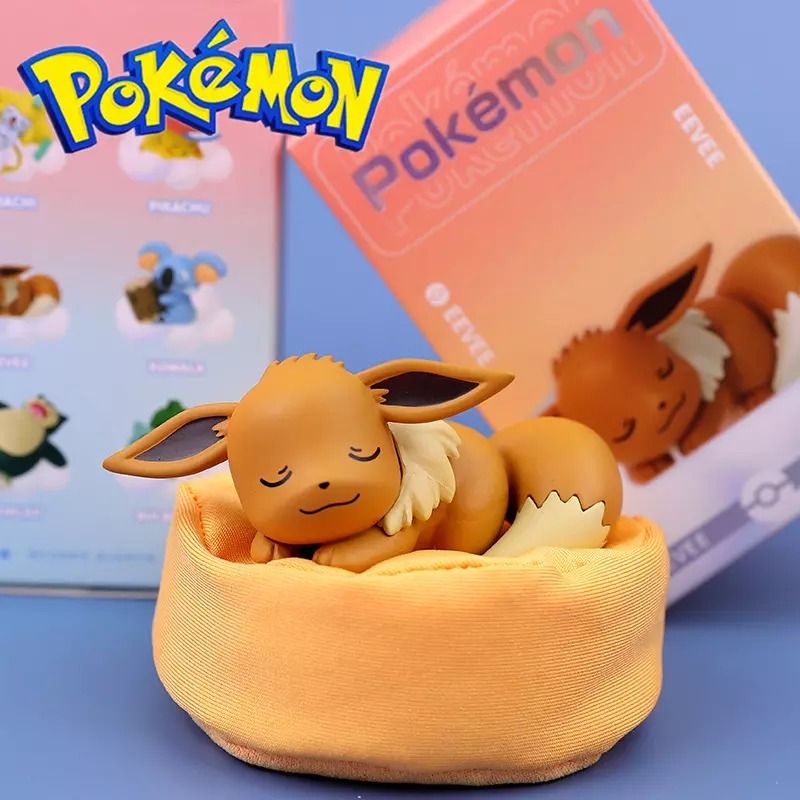 Authentic Pokemon Relax Pikachu Snorlax Eevee Child Toy Action Figure ...