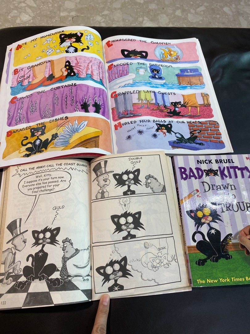 Bad kitty books by Nick Bruel, Everything Else on Carousell
