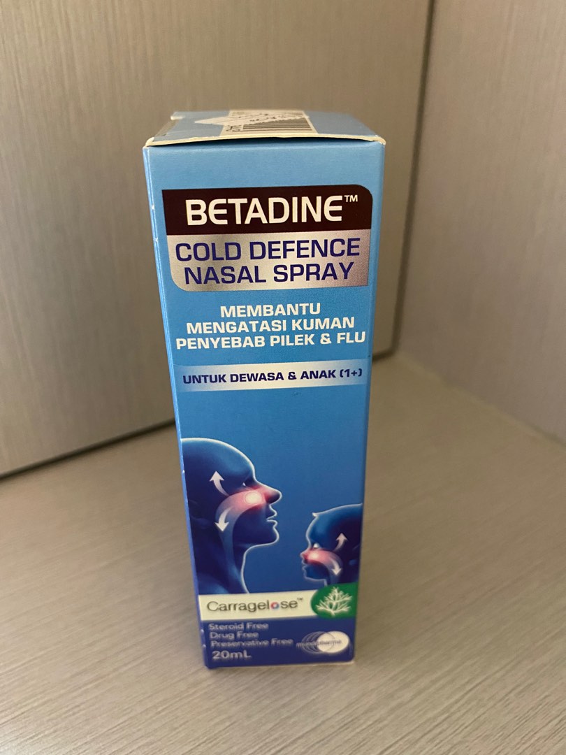 Betadine Cold Defence Nasal Spray New, Kesehatan & Kecantikan, Kulit ...